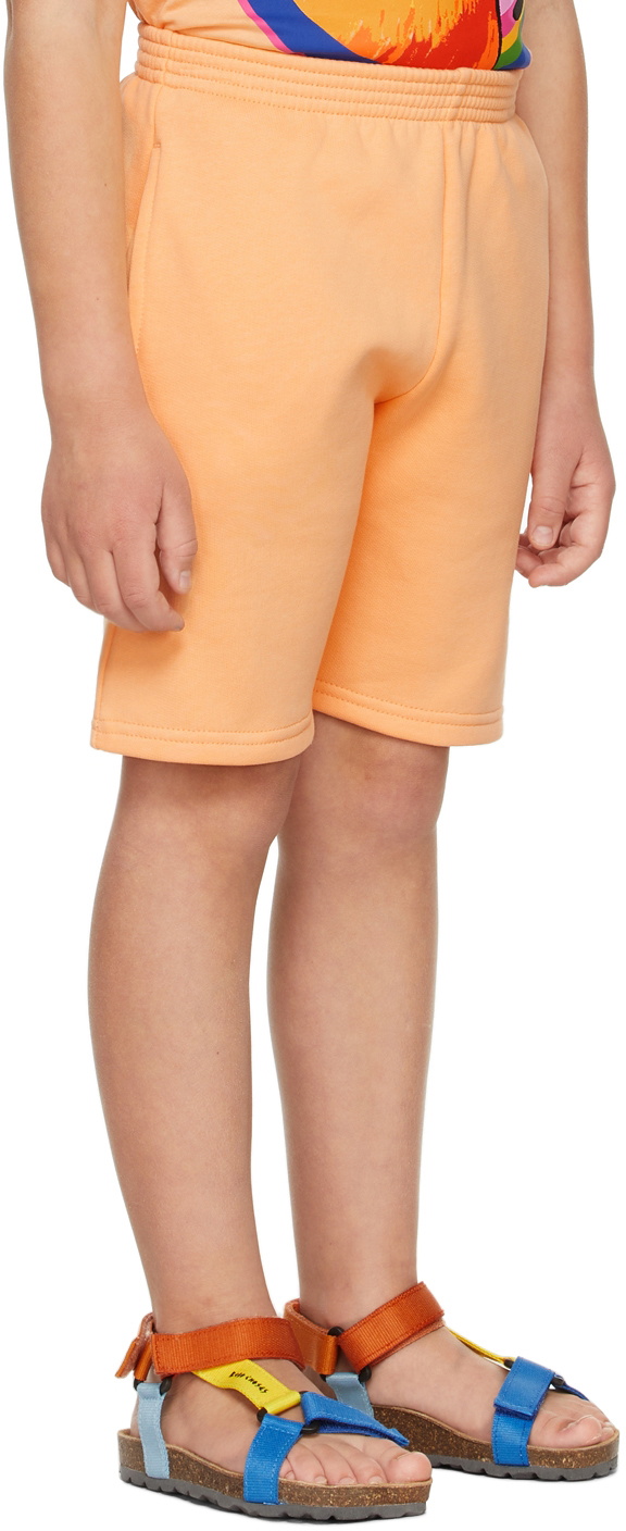 Maison Mangostan Kids Orange Rooster Shorts Maison Mangostan