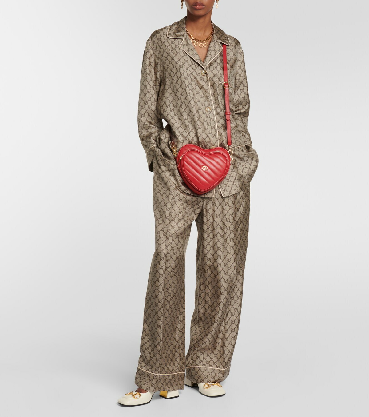 Gucci Heart Interlocking G leather shoulder bag Gucci