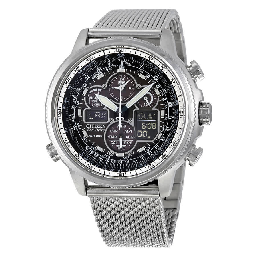 Citizen Navihawk UTC Eco-Drive Chronograph Mens Watch JY8030-83E Citizen