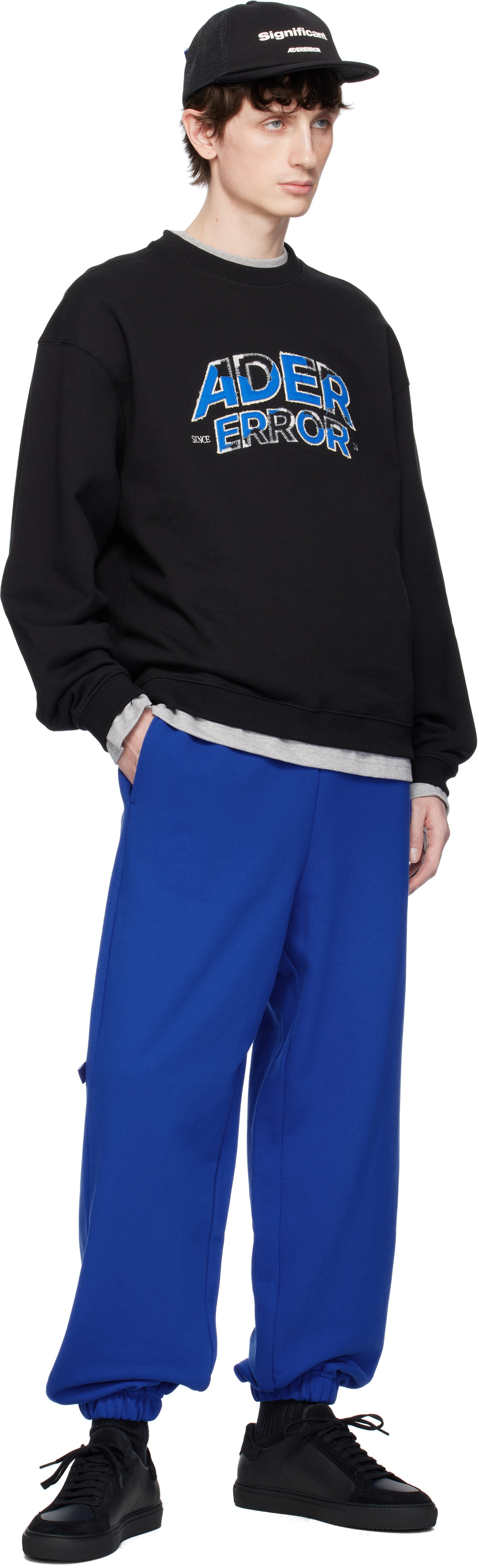 ADER error Blue Sig; TRS Tag 01 Sweatpants ADER error