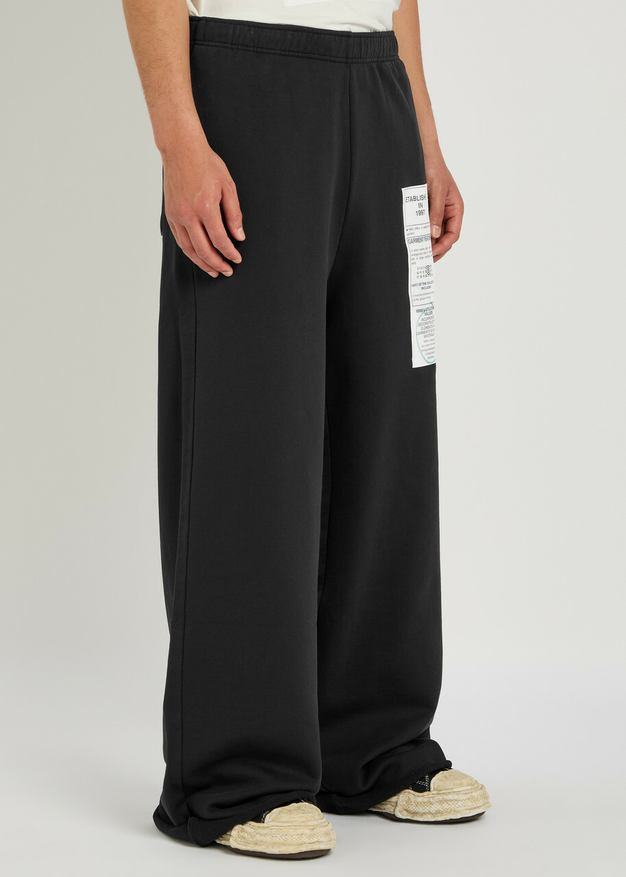 MM6 BY Maison Margiela Label-print Cotton Sweatpants Black MM6 Maison ...