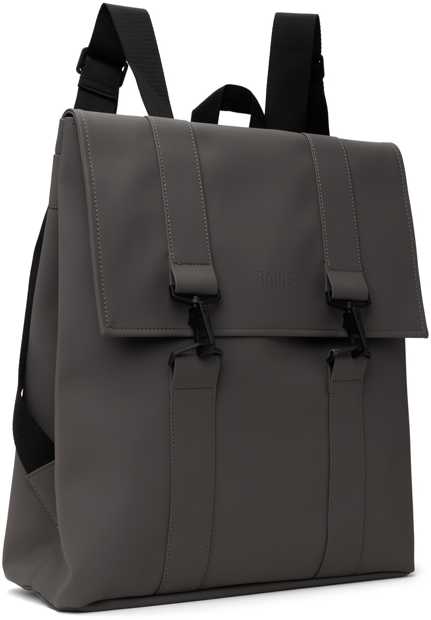 RAINS Gray MSN Backpack Rains