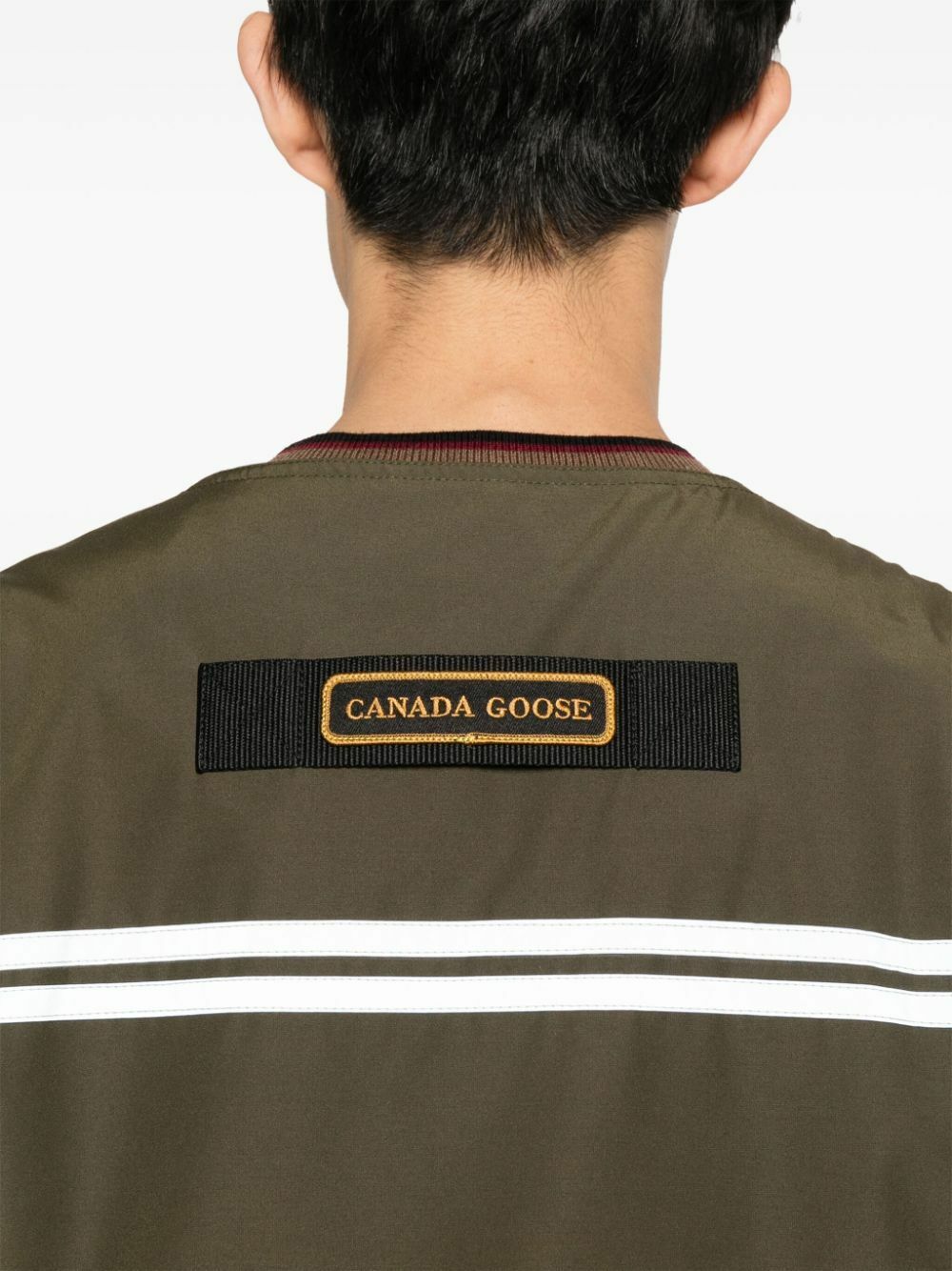 Canada Goose Green Logo-Appliqué Zip-Up Gilet Canada Goose