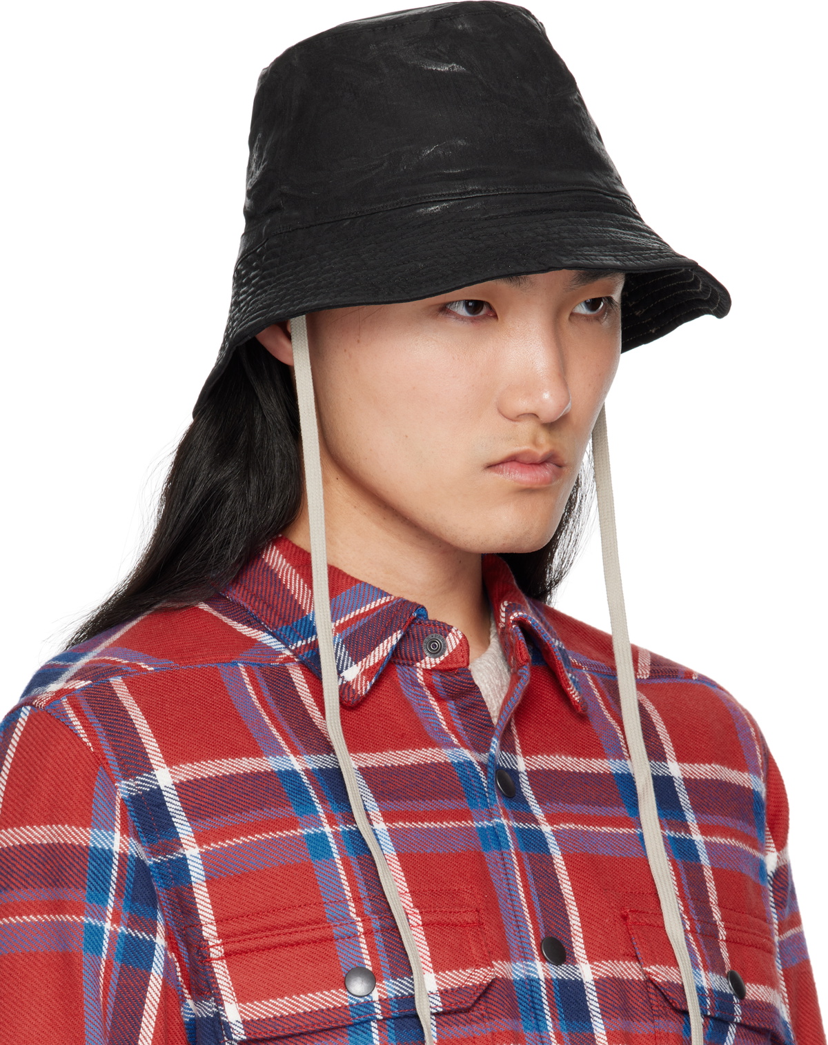 Rick Owens DRKSHDW Black 'Hollywood' Gilligan Bucket Hat Rick Owens Drkshdw