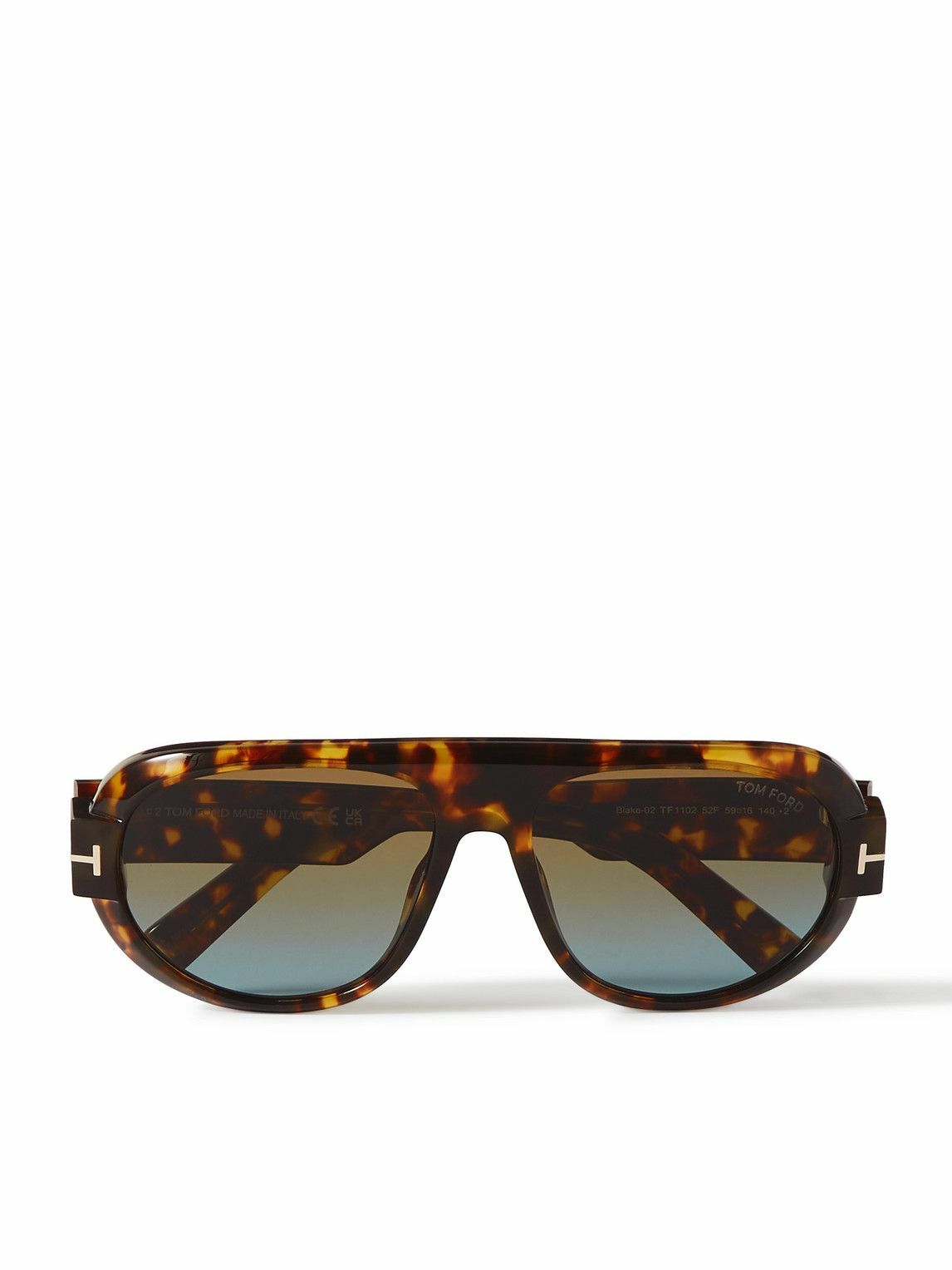 TOM FORD - Blake-02 Aviator-Style Tortoiseshell Acetate Sunglasses TOM FORD
