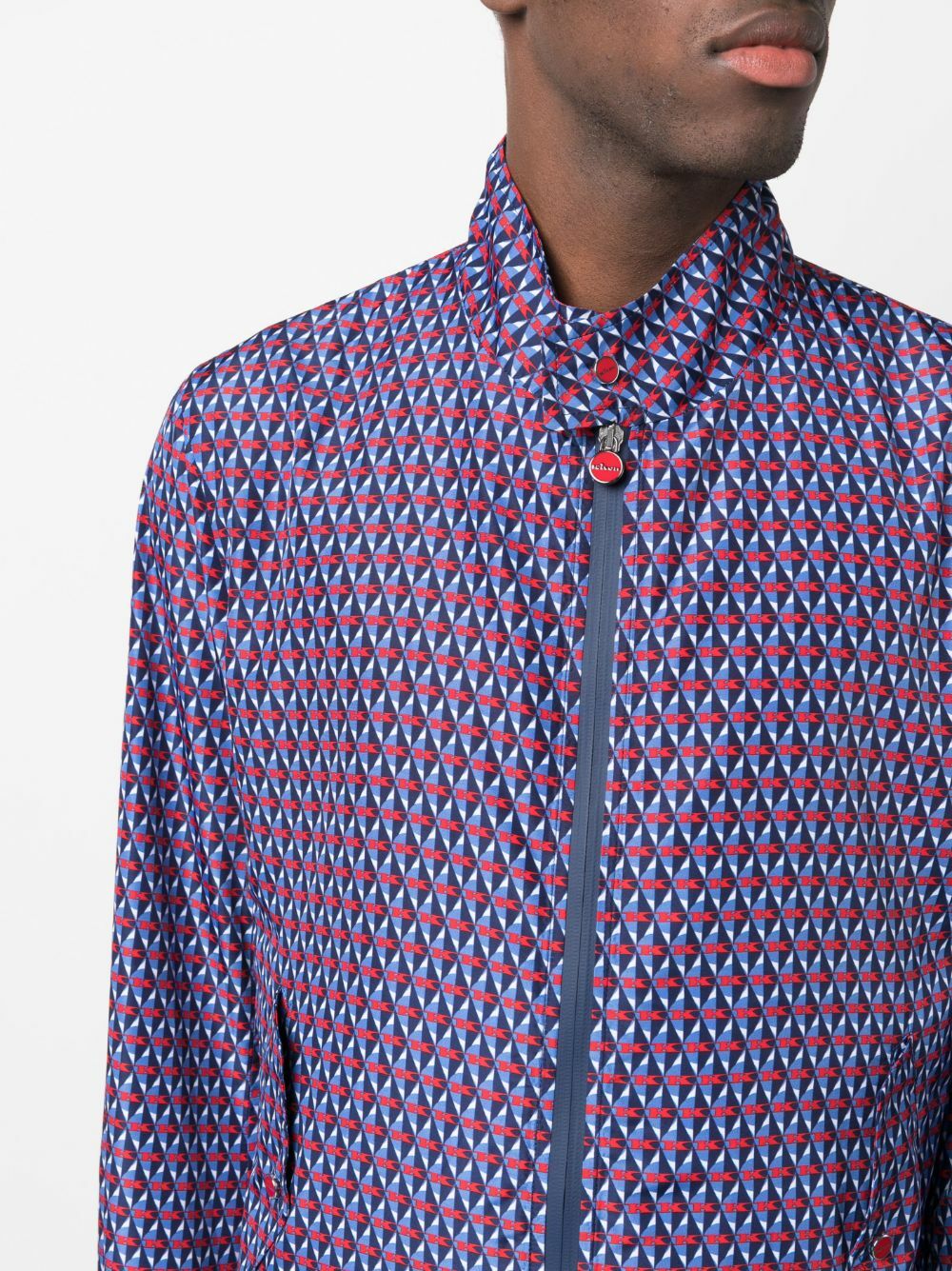 KITON - Prined Zipped Jacket Kiton
