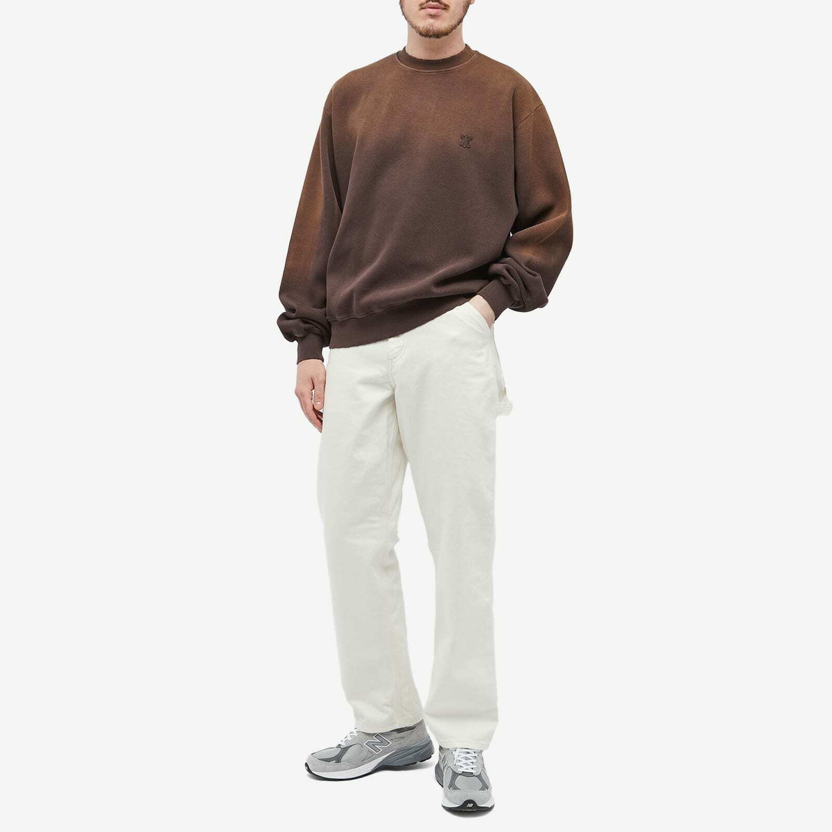 Daily Paper Men's Rodell Crew Sweater in Syrup Brown Daily Paper