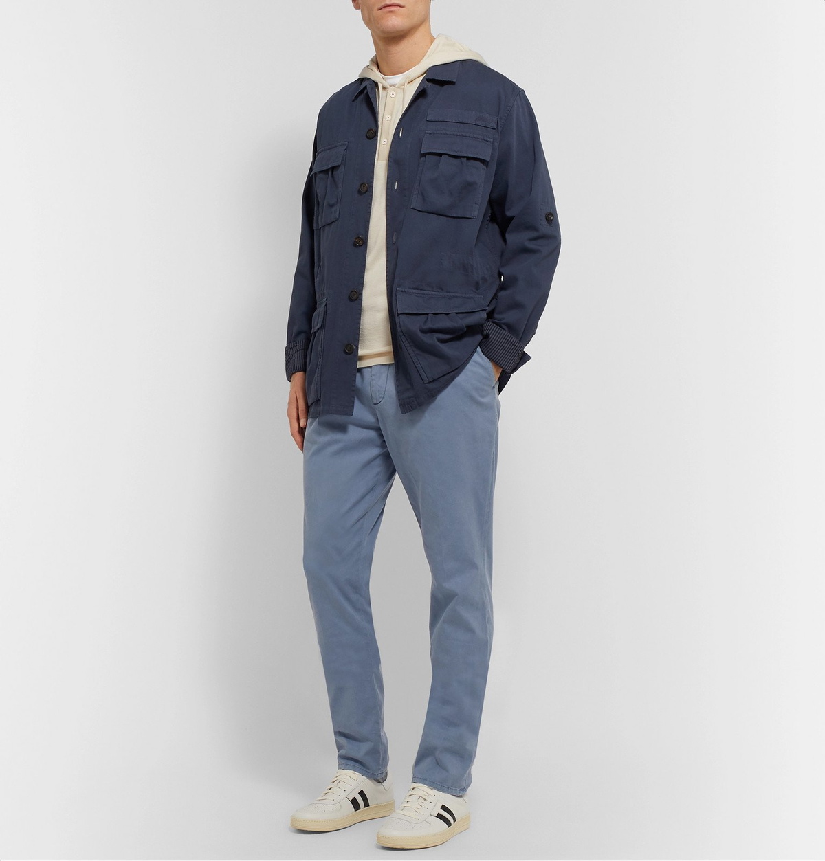 Kiton - Slim-Fit Cashmere and Silk-Blend Hooded Sweater - Neutrals Kiton