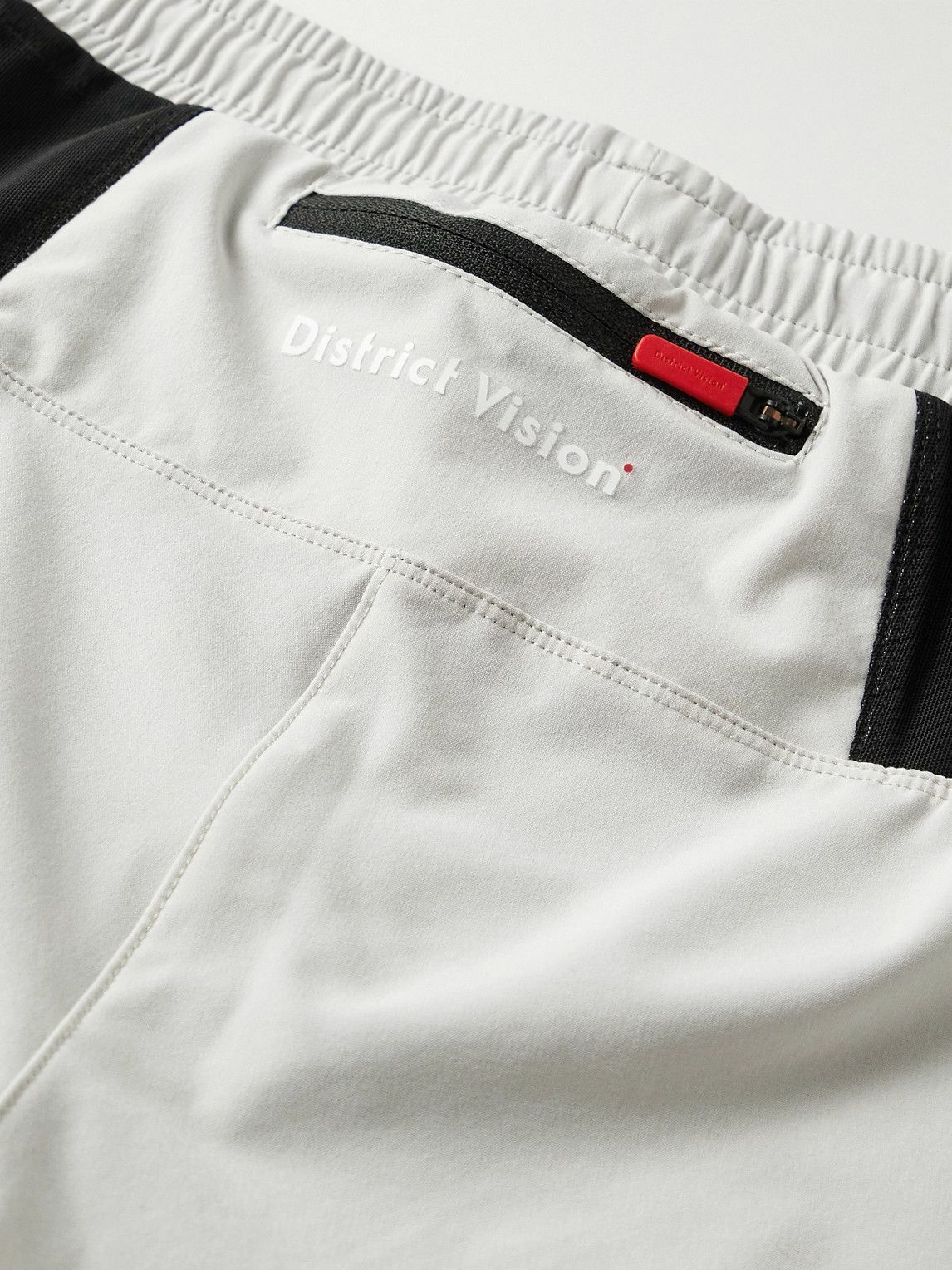 DISTRICT VISION - Spino Slim-Fit Stretch-Shell Drawstring Shorts - Gray ...