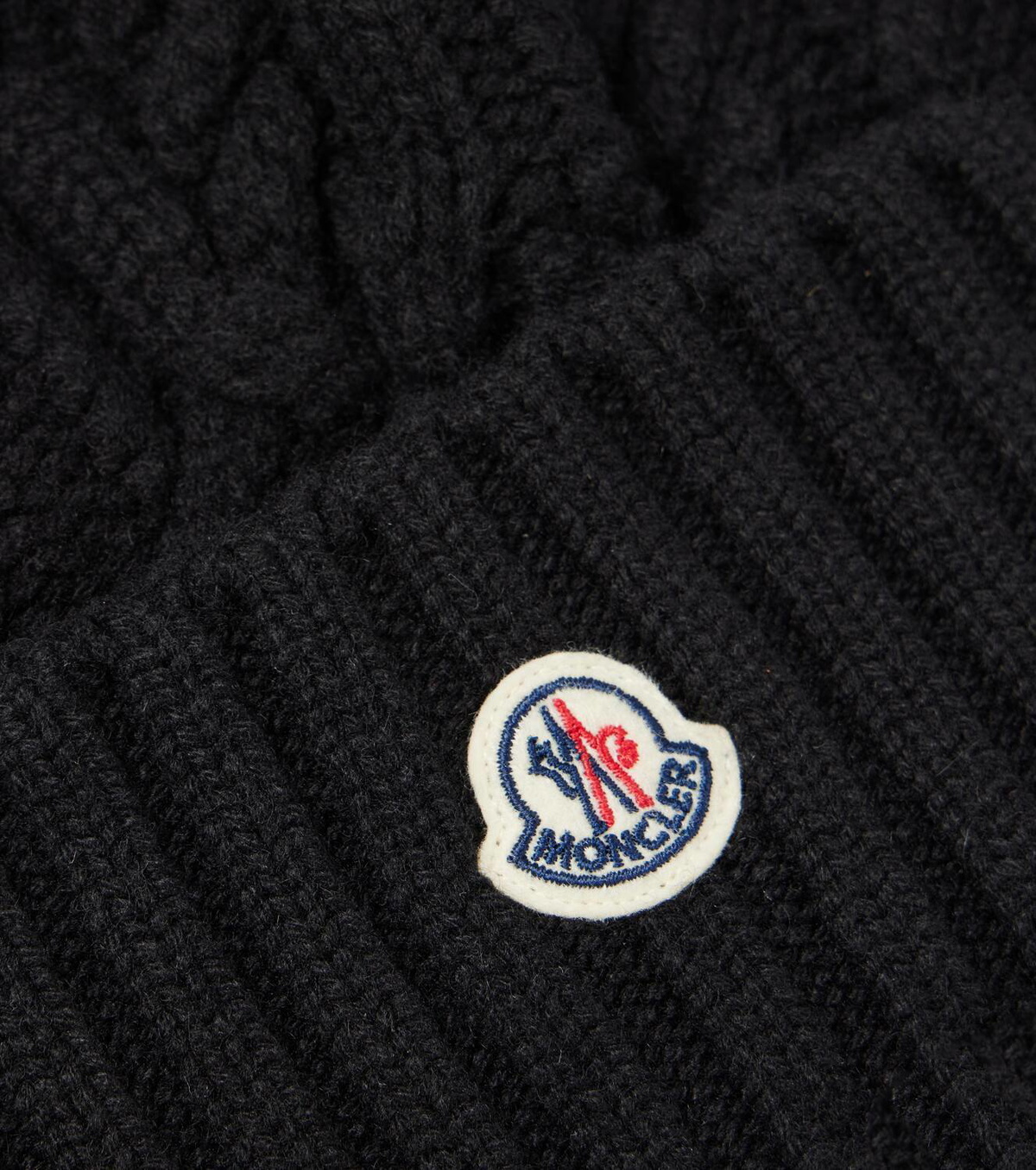 Moncler Logo wool and cashmere beanie Moncler