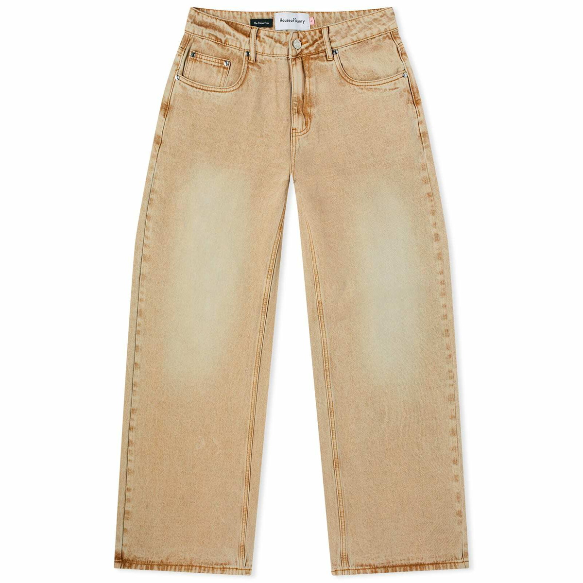 House Of Sunny Women's 02 Sandblast Wide Leg Denim in Sand House Of Sunny