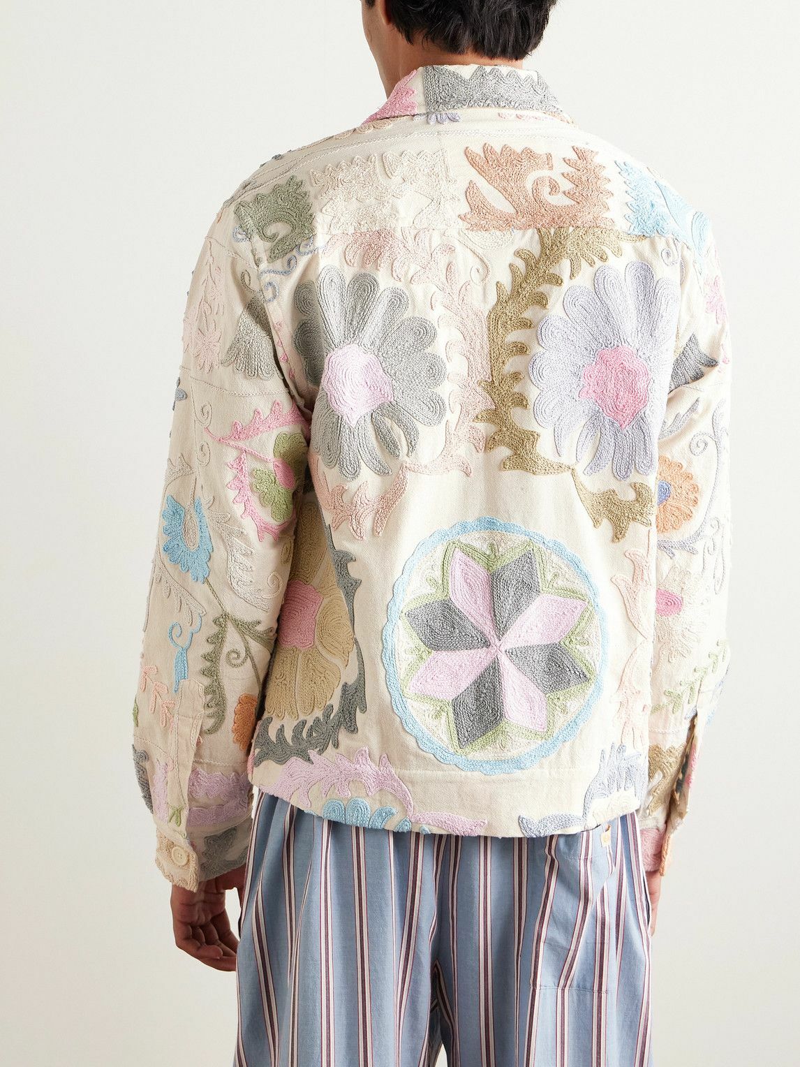 Kardo - Bodhi Embroidered Cotton Jacket - Neutrals Kardo