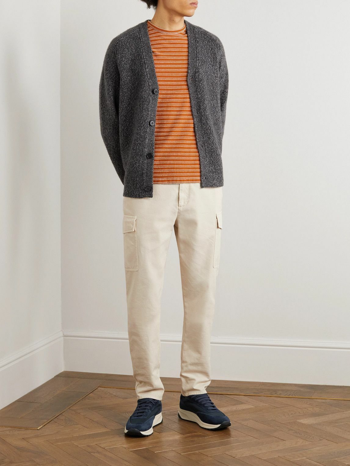 Common Projects - Track 80 Leather-Trimmed Suede and Ripstop Sneakers ...