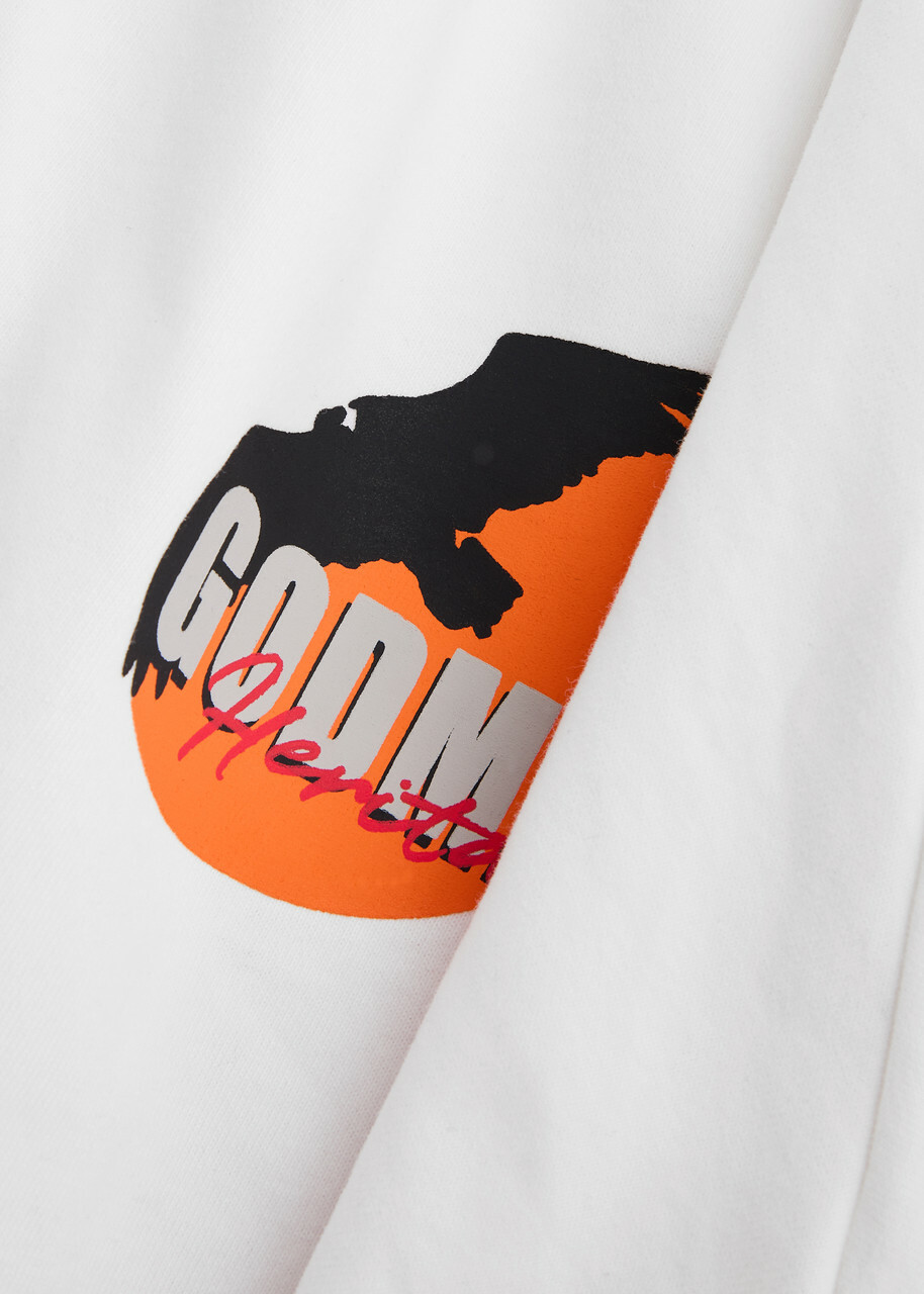 God Made Heritage Logo-print Cotton T-shirt White God Made