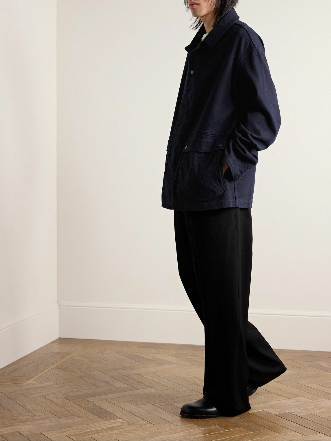 The Row - Frank Cotton-Twill Jacket - Blue The Row