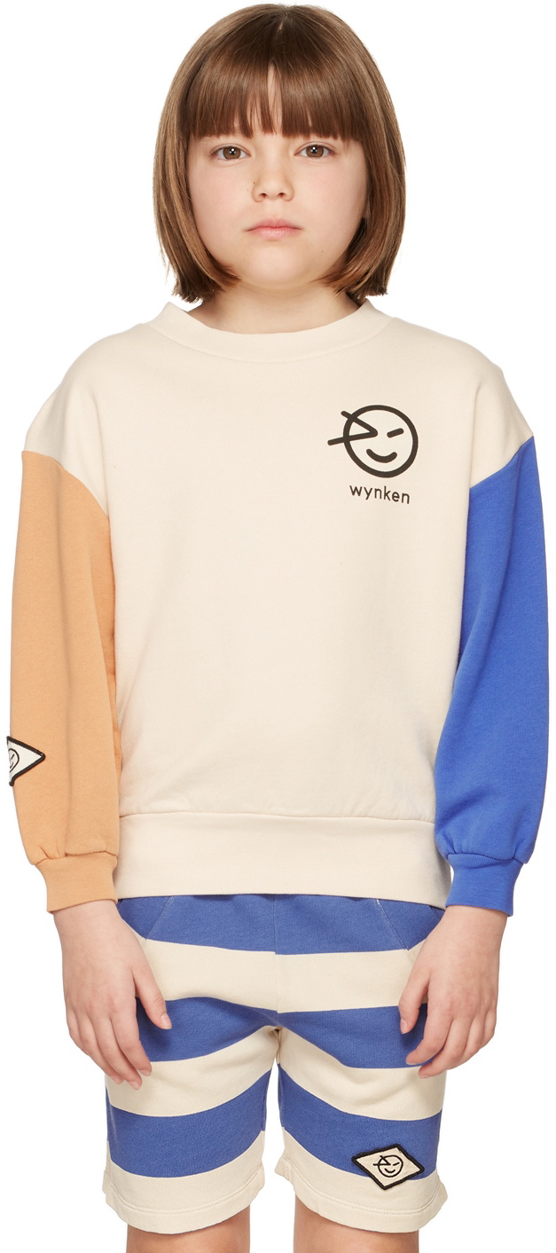 Wynken Kids Off-White Panel Sweatshirt Wynken