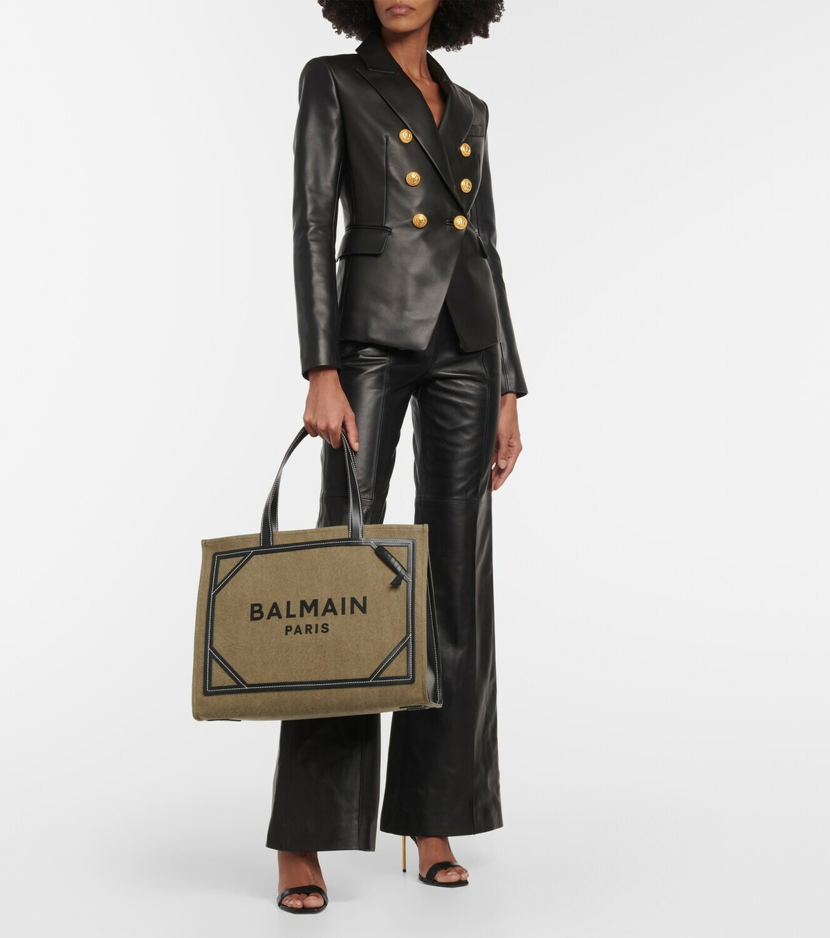 Balmain B-Buzz Small canvas shoulder bag Balmain