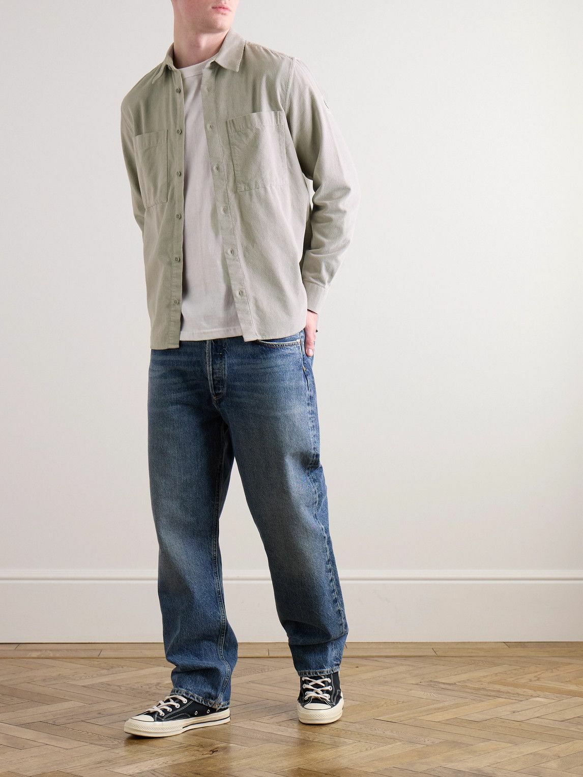 Belstaff - Foundry Garment-Dyed Cotton-Corduroy Shirt - Gray Belstaff