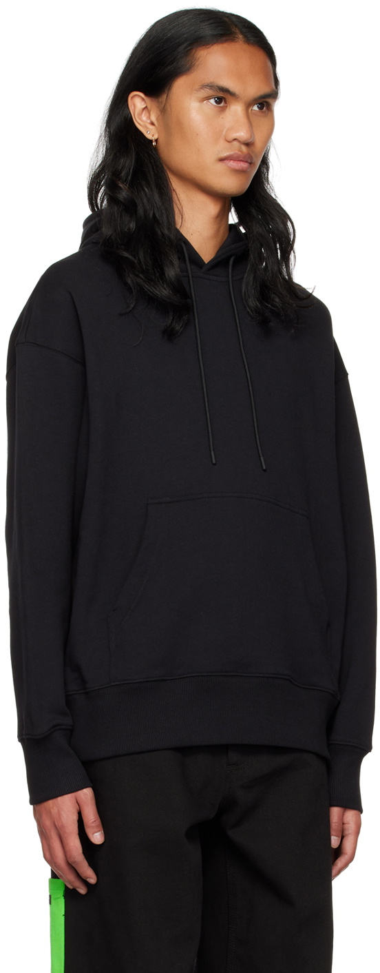 MSGM Black Drawstring Hoodie MSGM