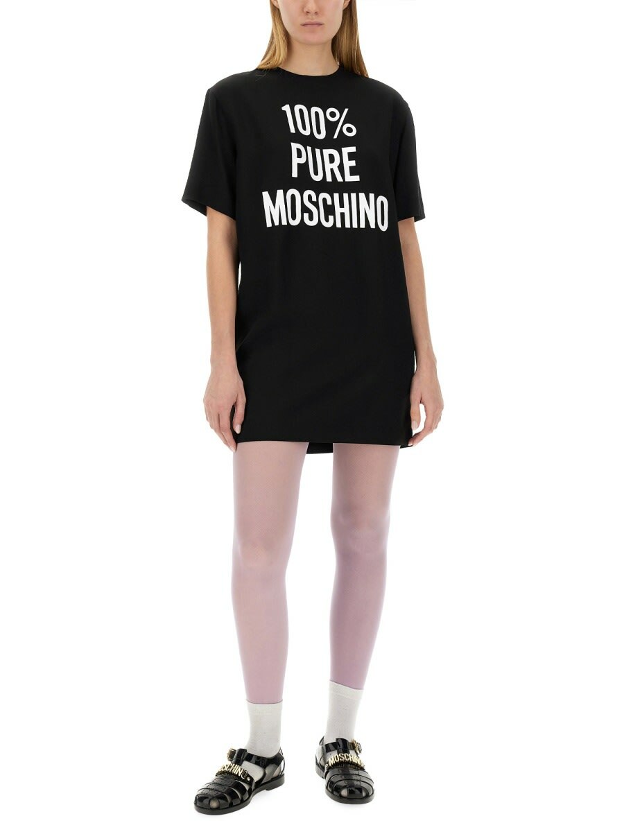 Moschino Dress With Logo Moschino