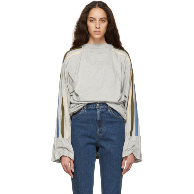 Y/Project Grey Five Layer Sweatshirt Dress Y/Project