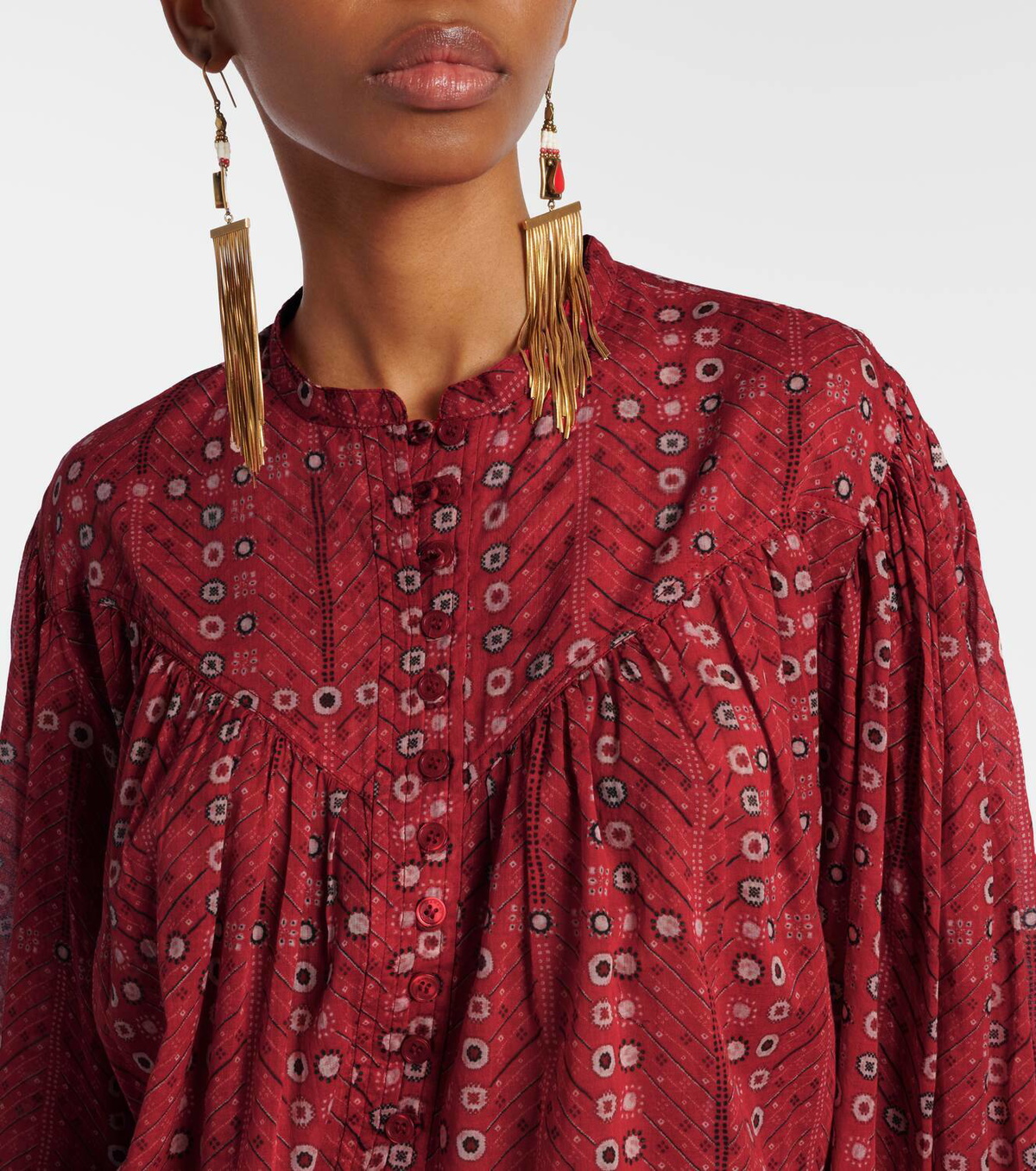 Marant Etoile Salika printed cotton blouse Isabel Marant Etoile
