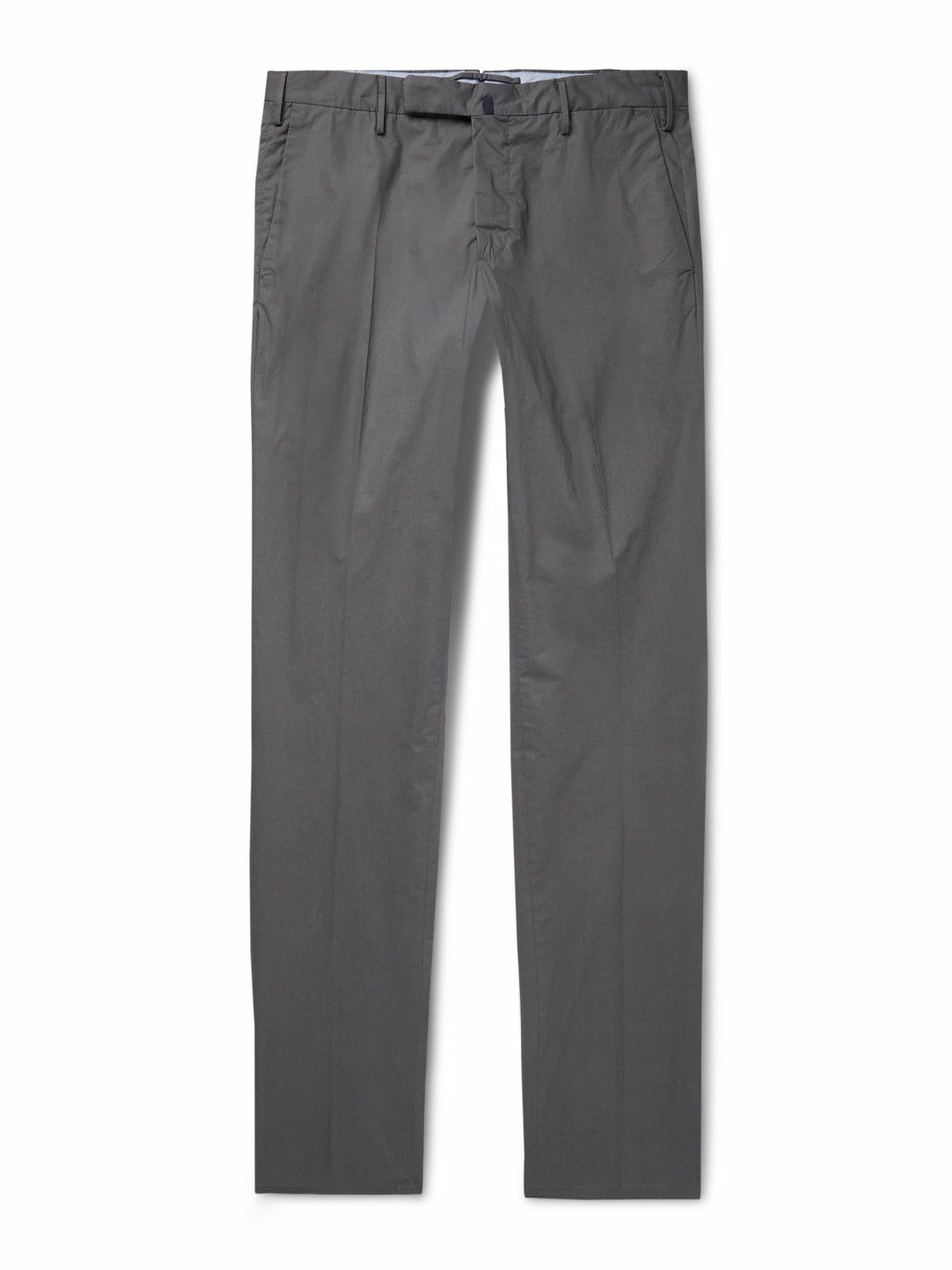 Incotex - Venezia 1951 Slim-Fit Cotton-Blend Poplin Trousers - Gray Incotex