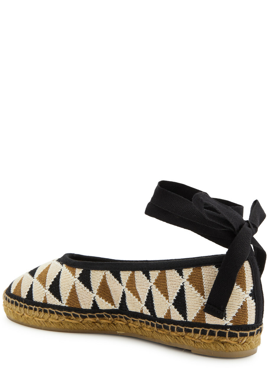 Castañer Kailan Knitted Espadrille Flats Black Castaner