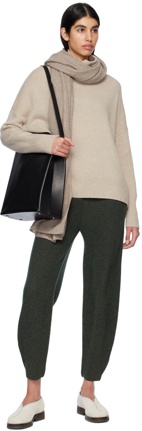 LISA YANG Beige 'The Heidi' Turtleneck Lisa Yang