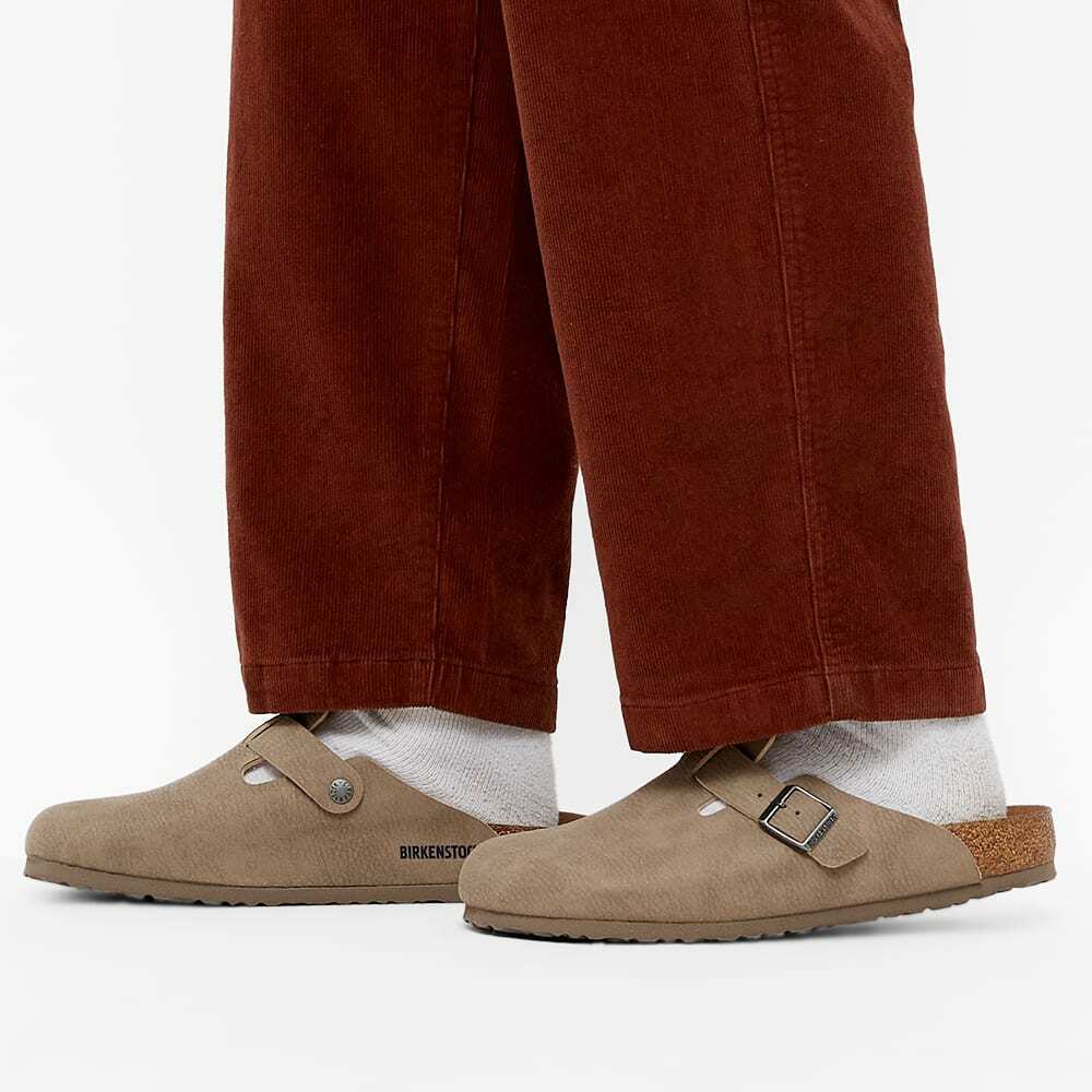 Birkenstock Boston in Grey Taupe Desert Dust Birkenstock