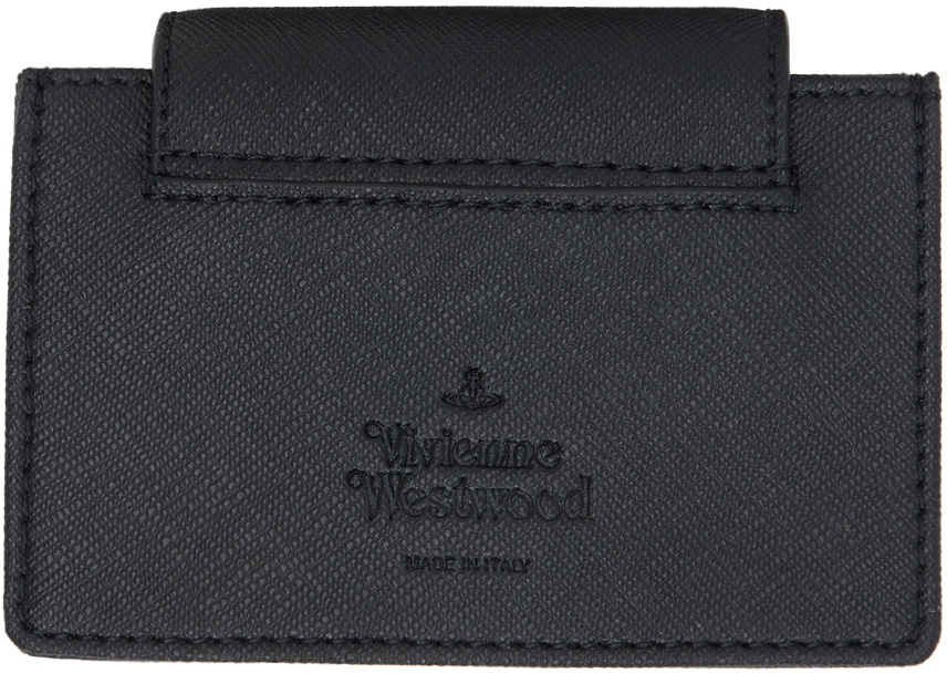 Vivienne Westwood Black Flap Card Holder Vivienne Westwood