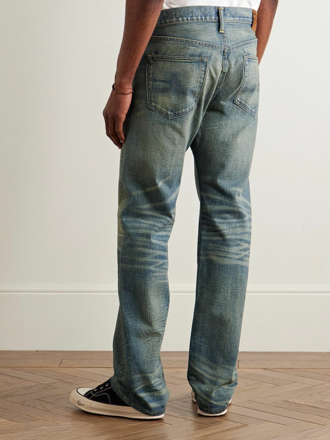 RRL - Straight-Leg Distressed Jeans - Blue RRL