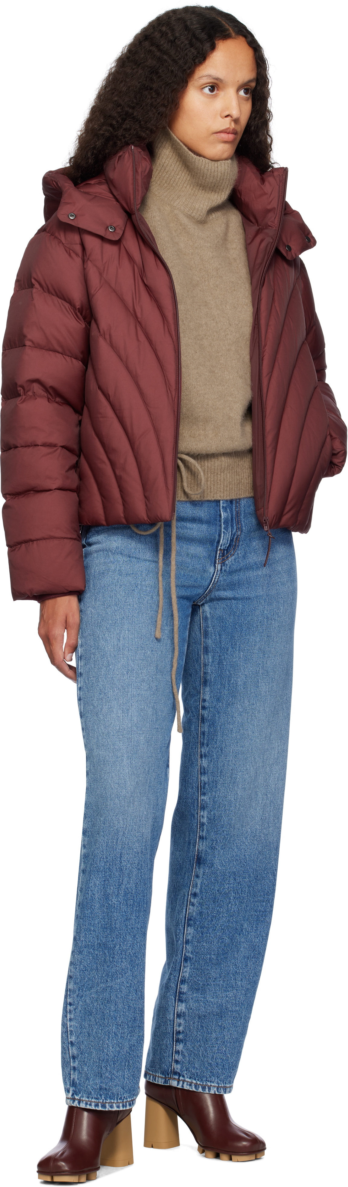 MACKAGE Burgundy Hope Down Jacket Mackage