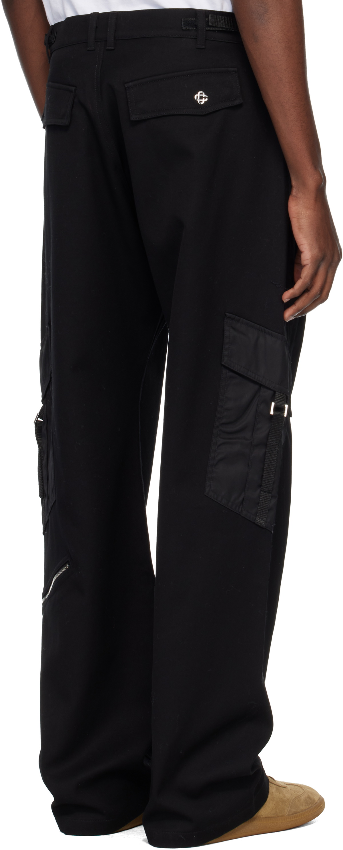 Casablanca Black Paneled Cargo Pants Casablanca