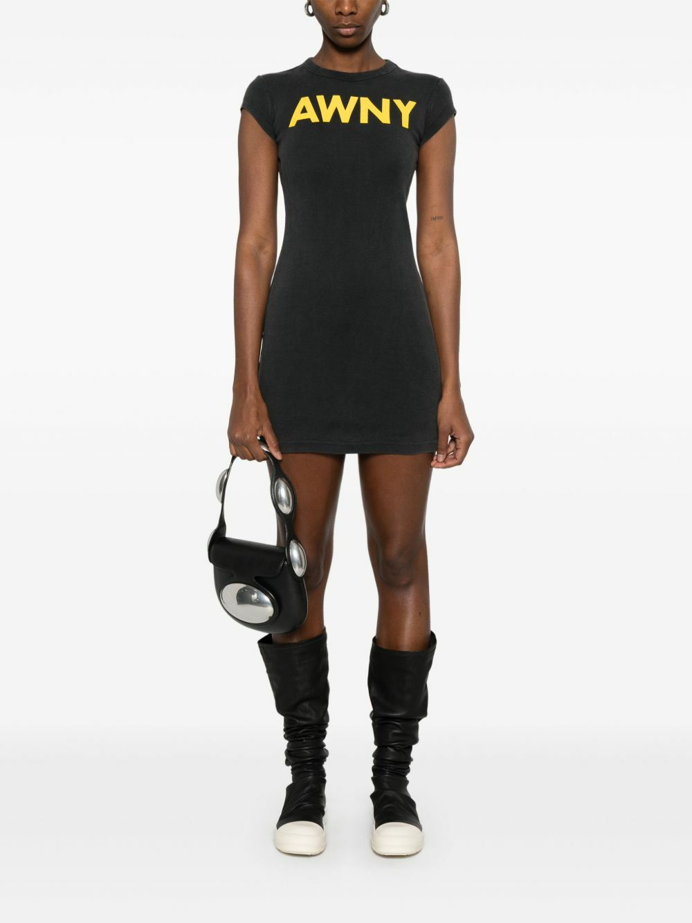 Alexander Wang Logo-Print Mini Dress Alexander Wang