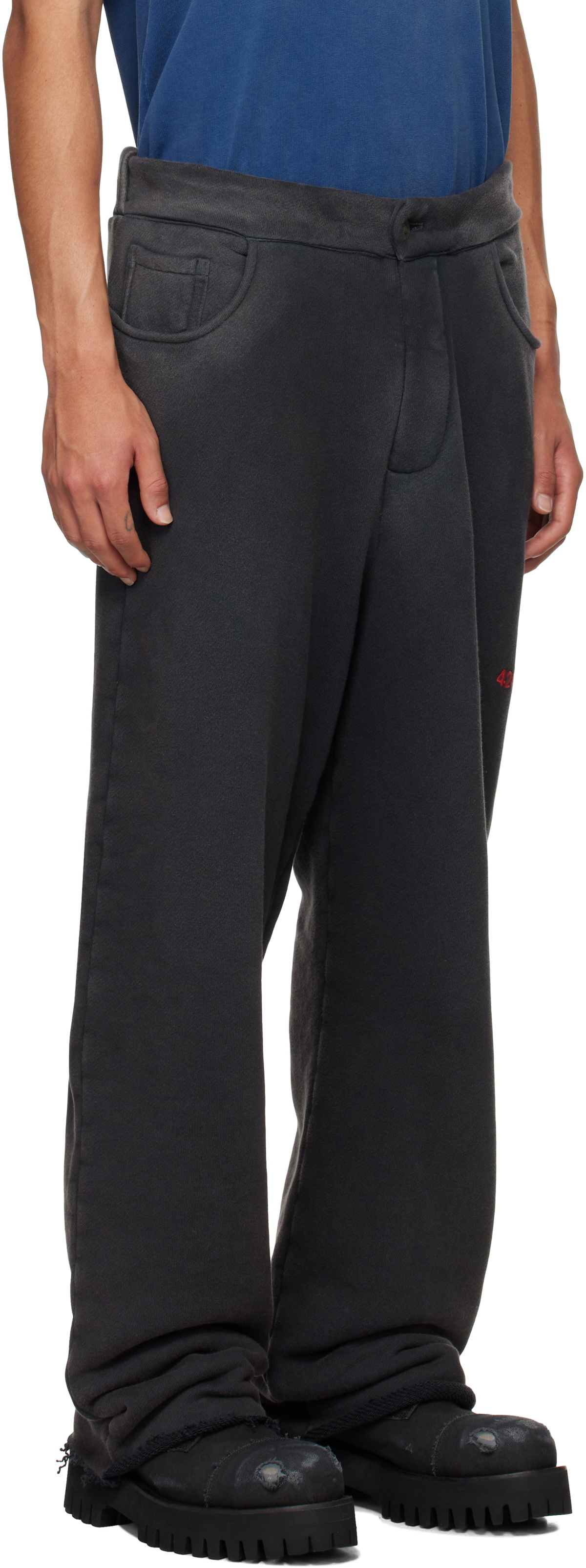 424 Black Big Daddy Sweatpants 424