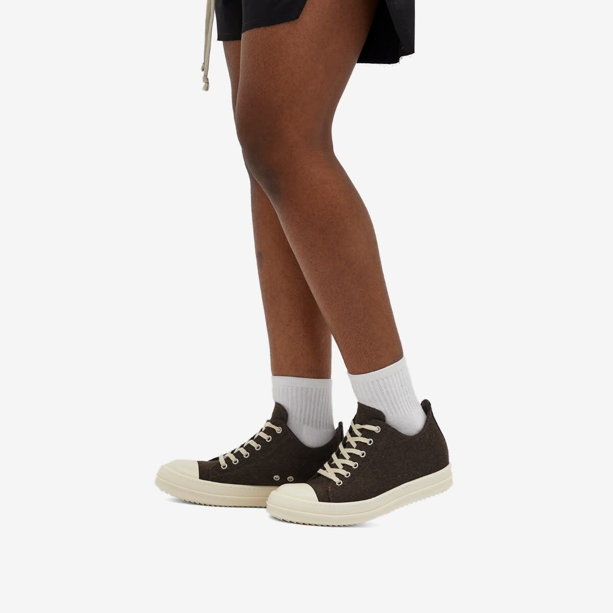 Rick Owens Women's Low Sneakers in Brown Rick Owens