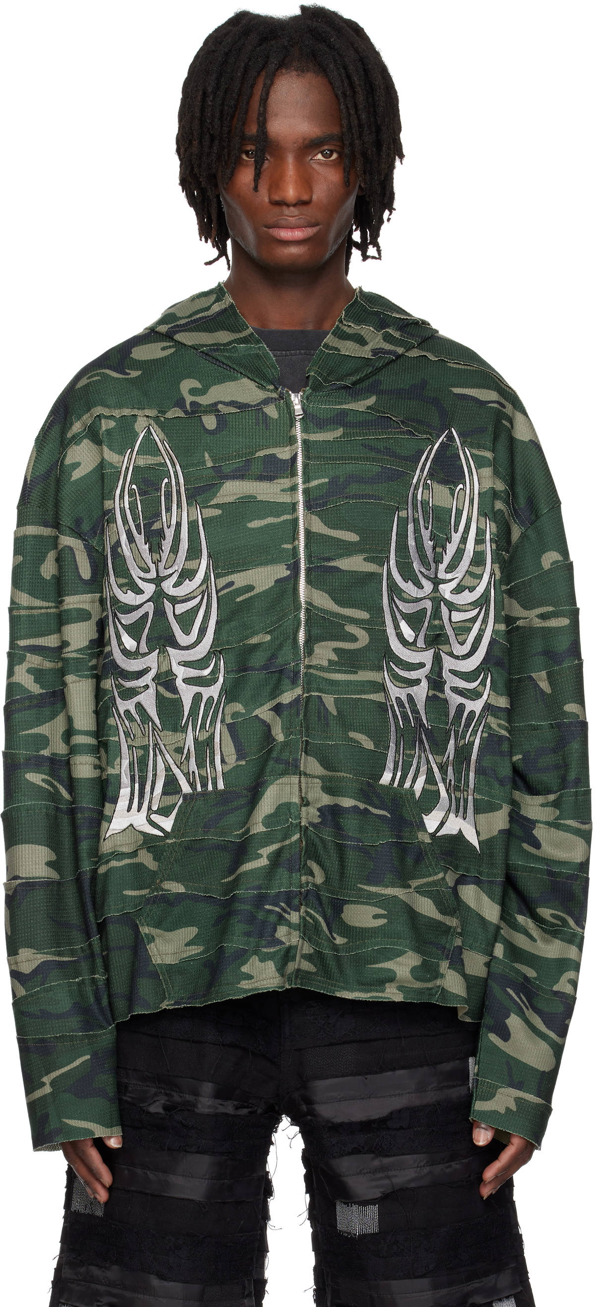 Who Decides War Green Winged Wavelength Camo Zip Up Hoodie WHO DECIDES ...