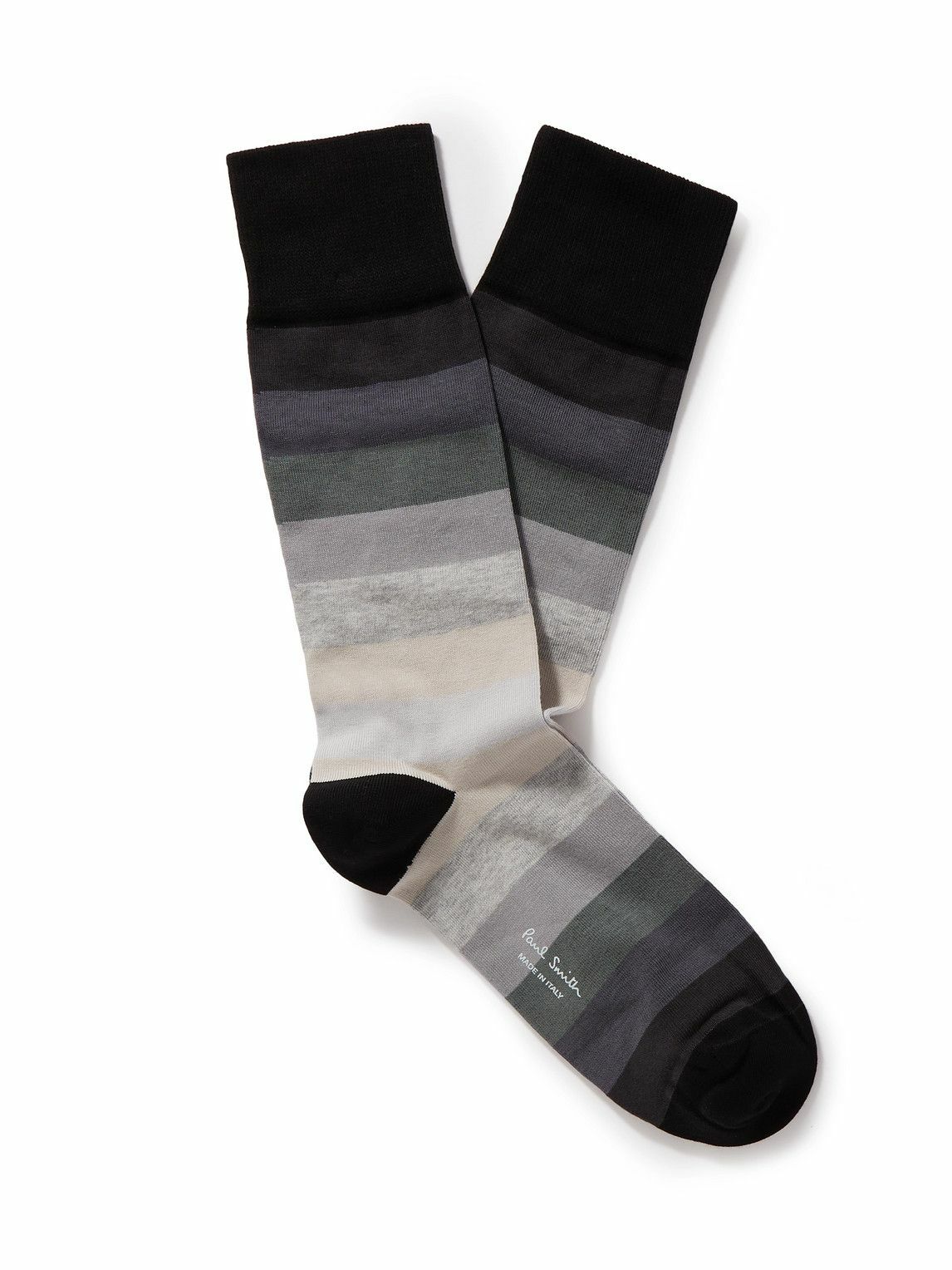 Paul Smith - Erwin Striped Cotton-Blend Socks Paul Smith