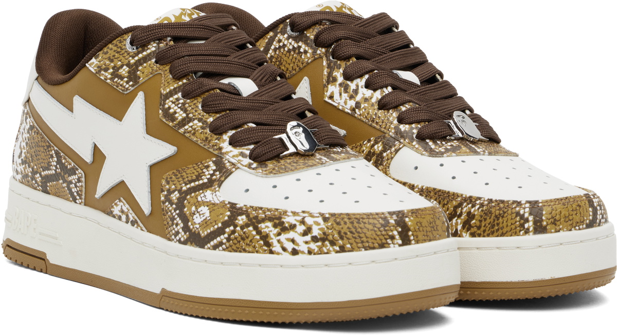 BAPE SSENSE Exclusive Yellow & White Tape STA Sneakers A Bathing Ape