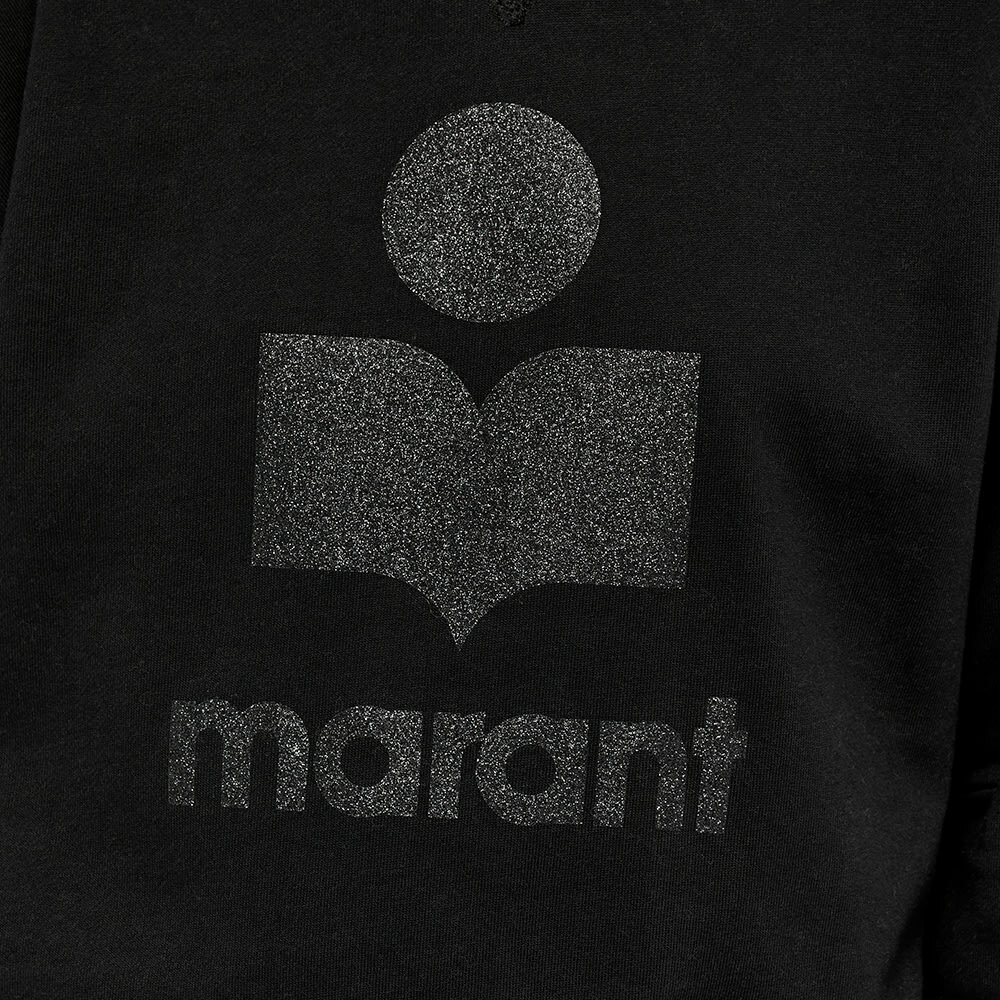 Isabel Marant Étoile Women's Moby Glitter Logo Sweat in Black Isabel ...