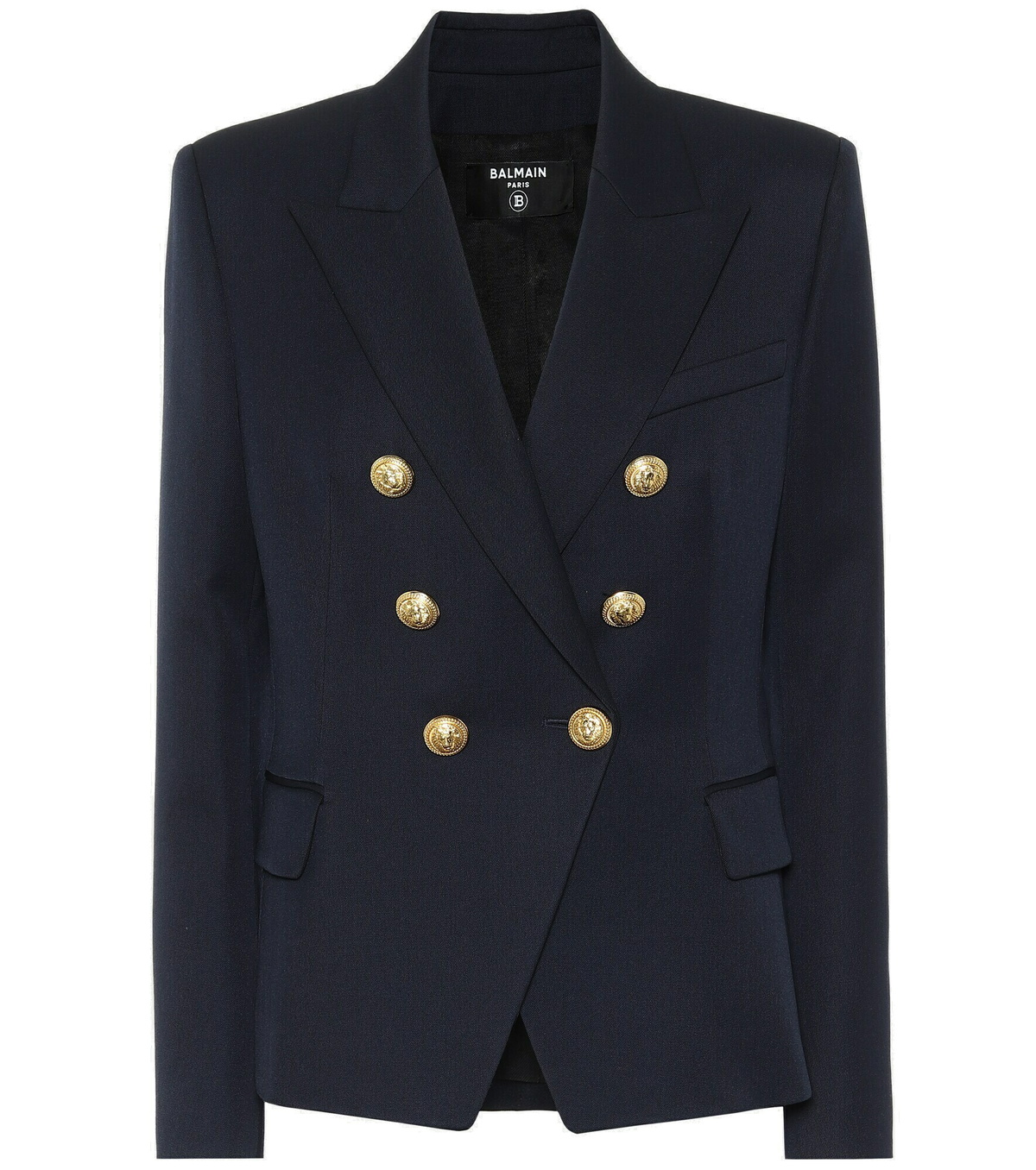 Balmain - Double-breasted virgin wool blazer Balmain
