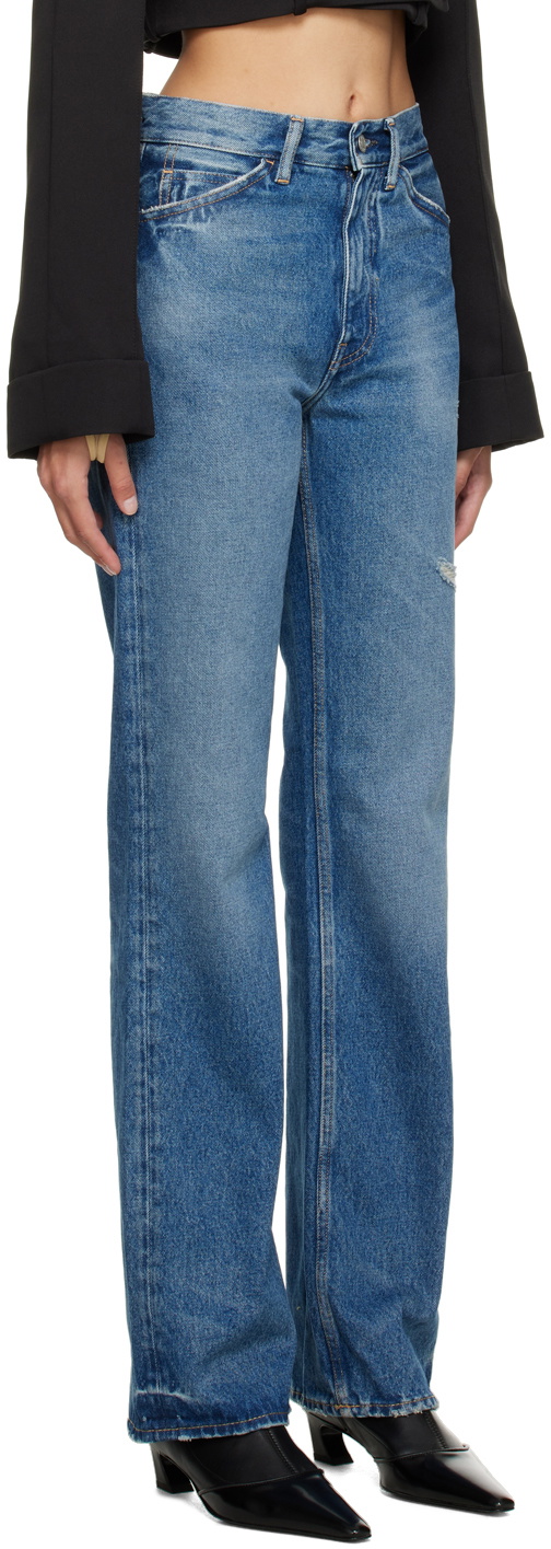 Acne Studios Blue Bootcut Jeans Acne Studios