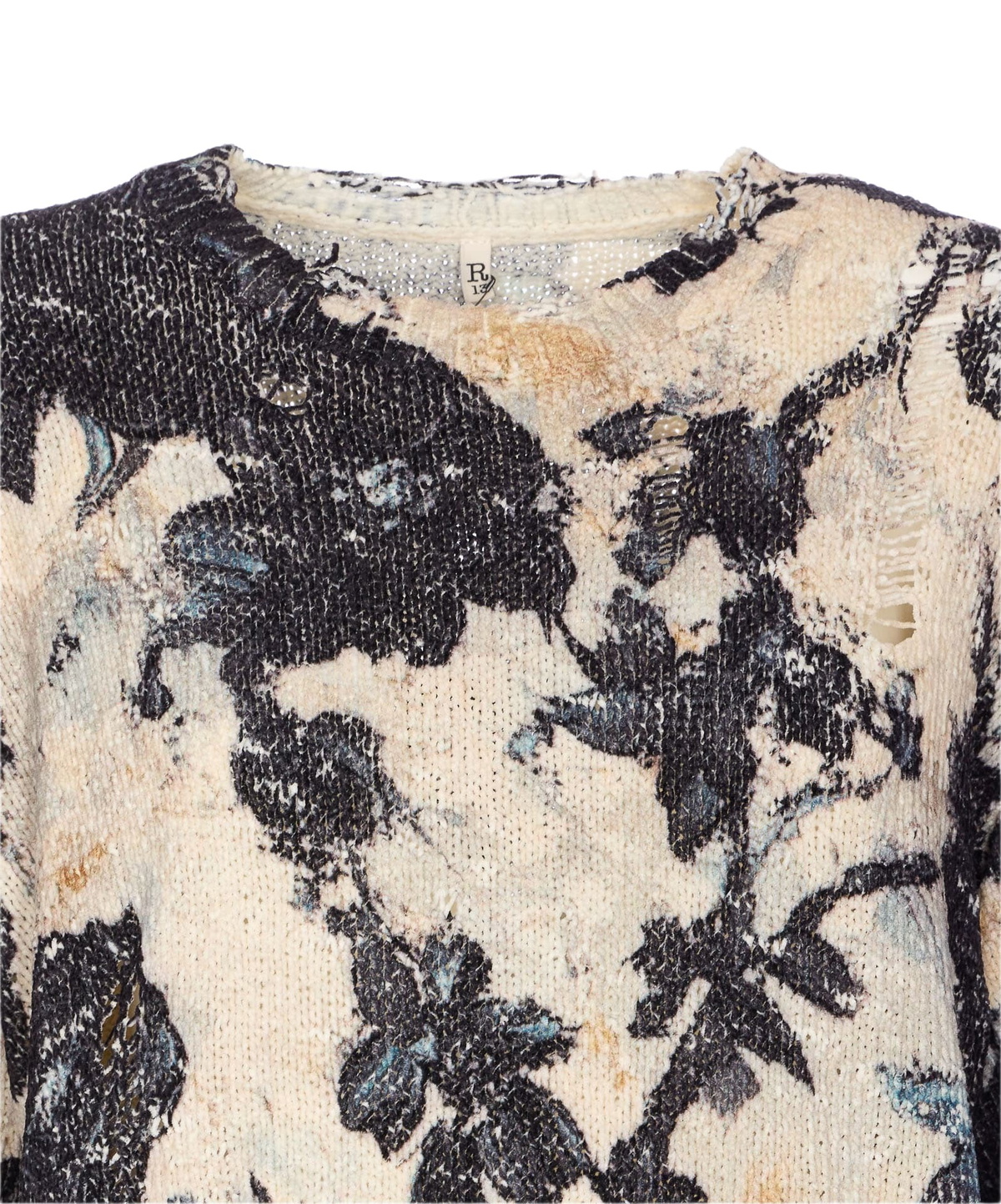 R13 Printed Boyfriend Sweater R13