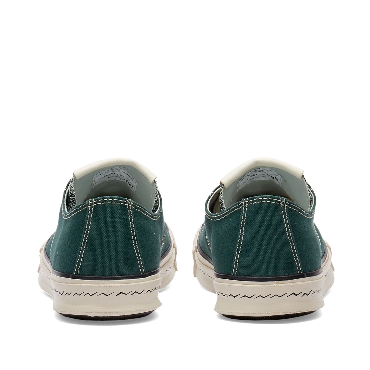 Visvim Women's Skaway Lo Canvas Sneakers in Green Visvim