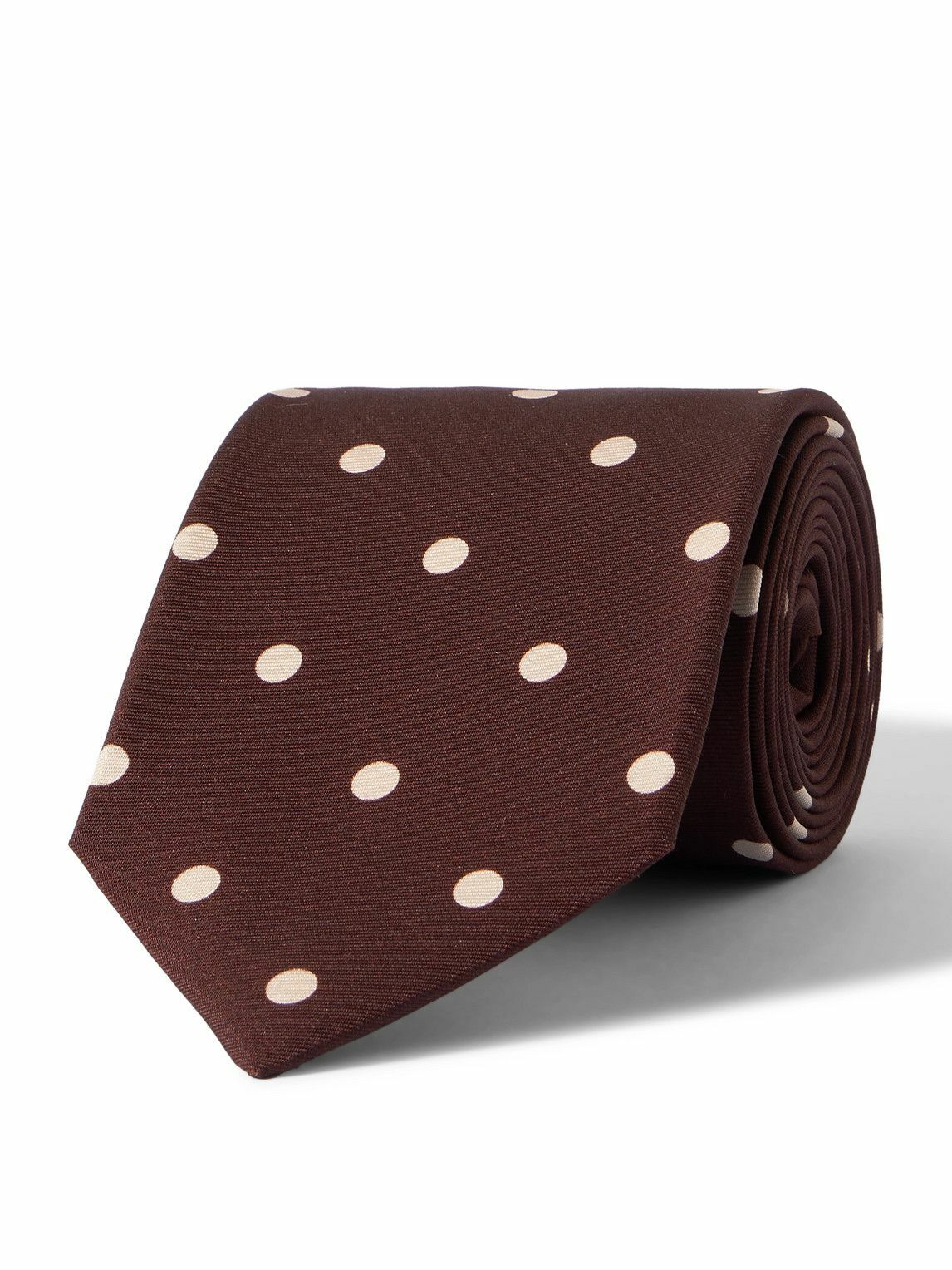 Drake's - 8cm Polka-Dot Silk-Twill Tie Drake's