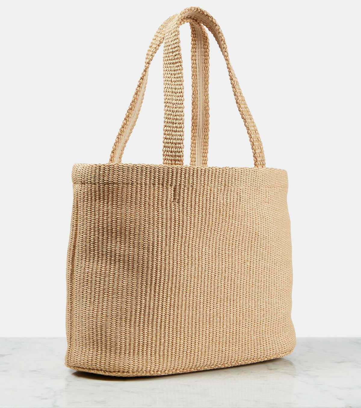 Jimmy Choo Beach logo raffia tote bag Jimmy Choo