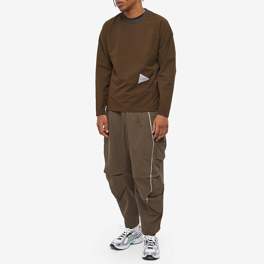 And Wander Men's Hybrid Base Layer in Khaki and Wander