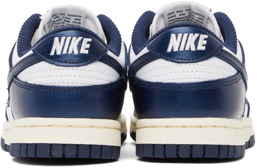 Nike Navy & White Dunk PRM Low Sneakers Nike