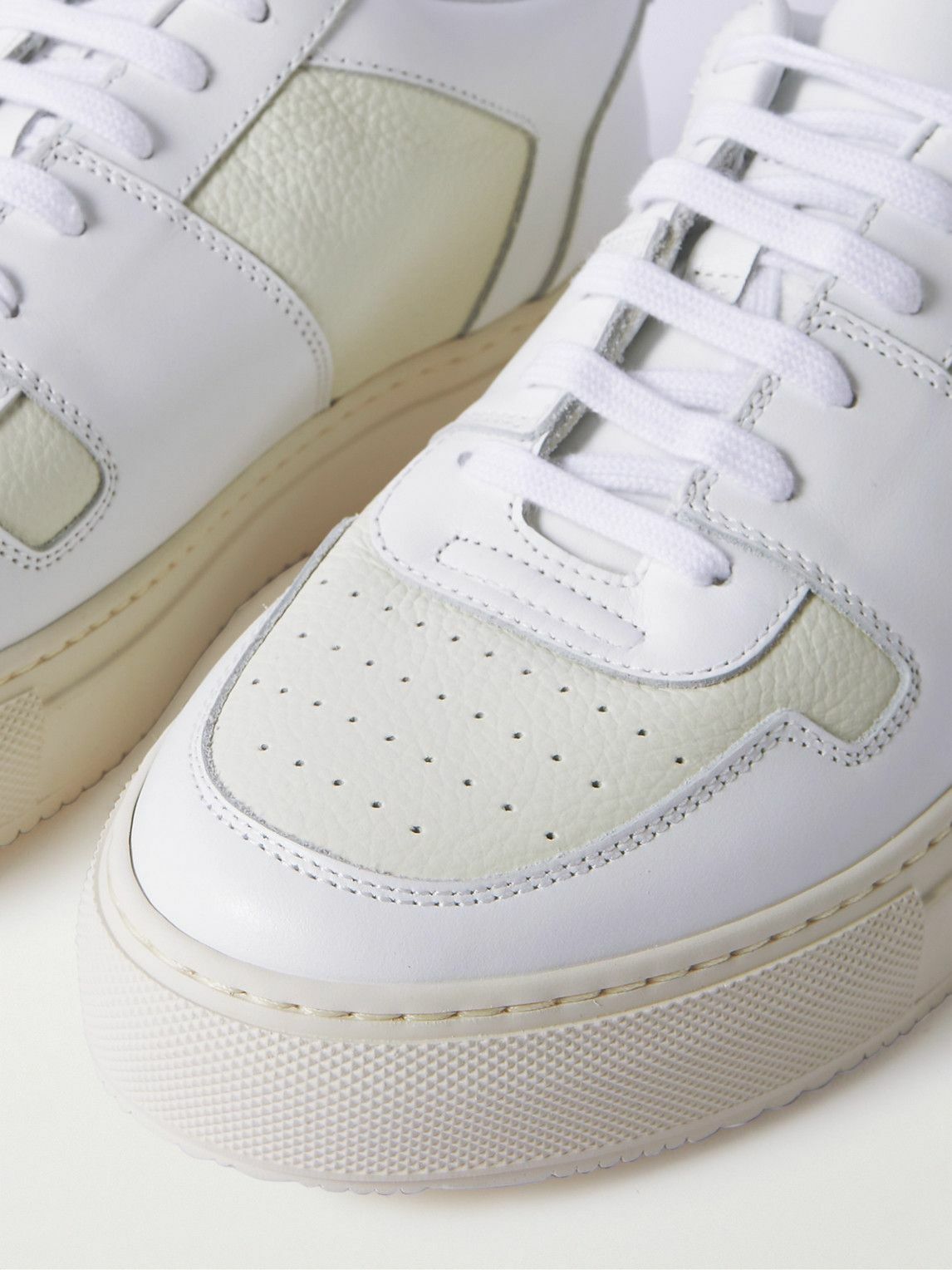 Common Projects - Decades Leather Sneakers - White Common Projects